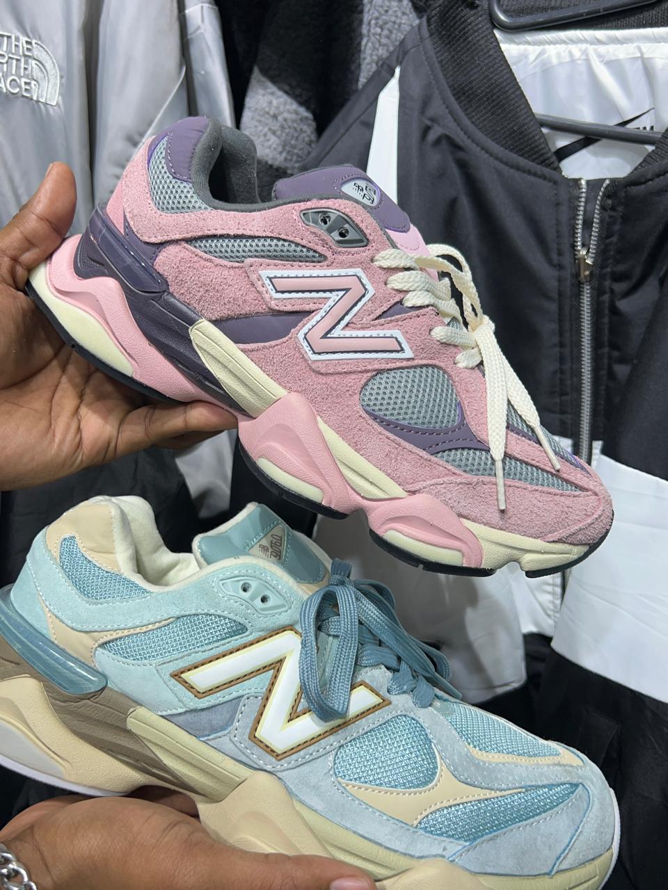 New Balance 9060 Pink & Blue Sneakers | Luxe Jewels